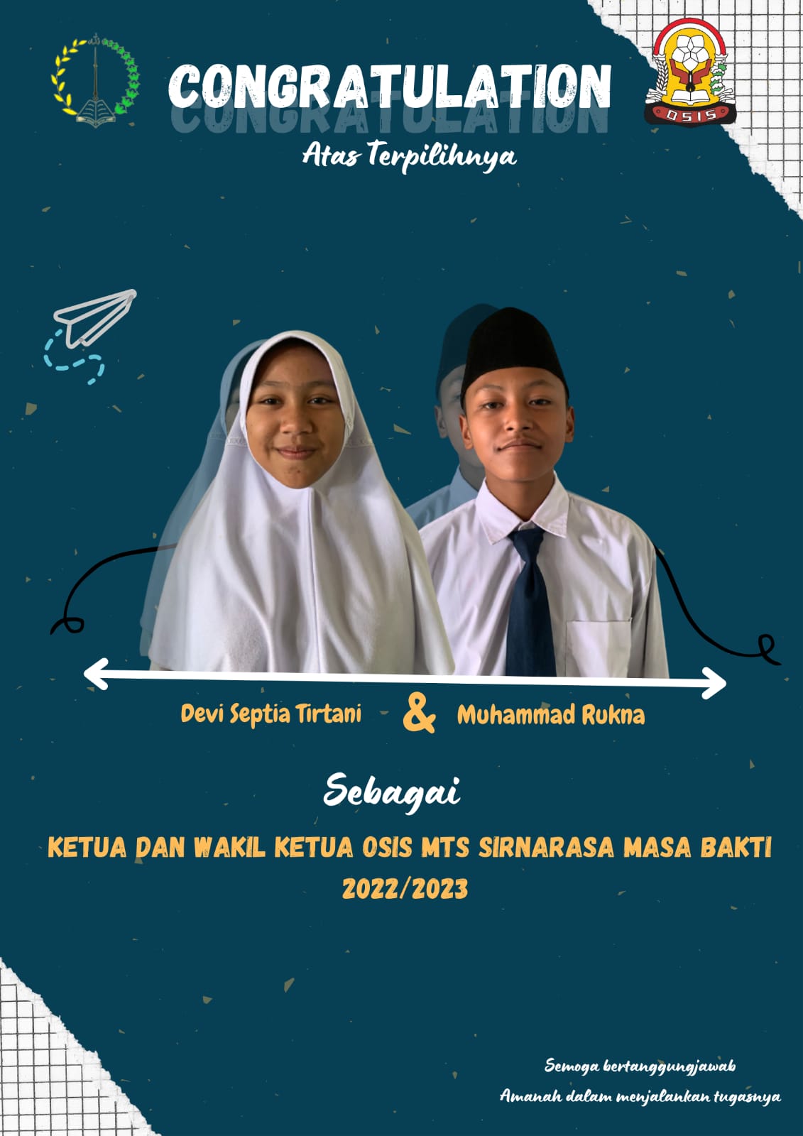 Open Recruitment Anggota Osis - MTs Sirnarasa